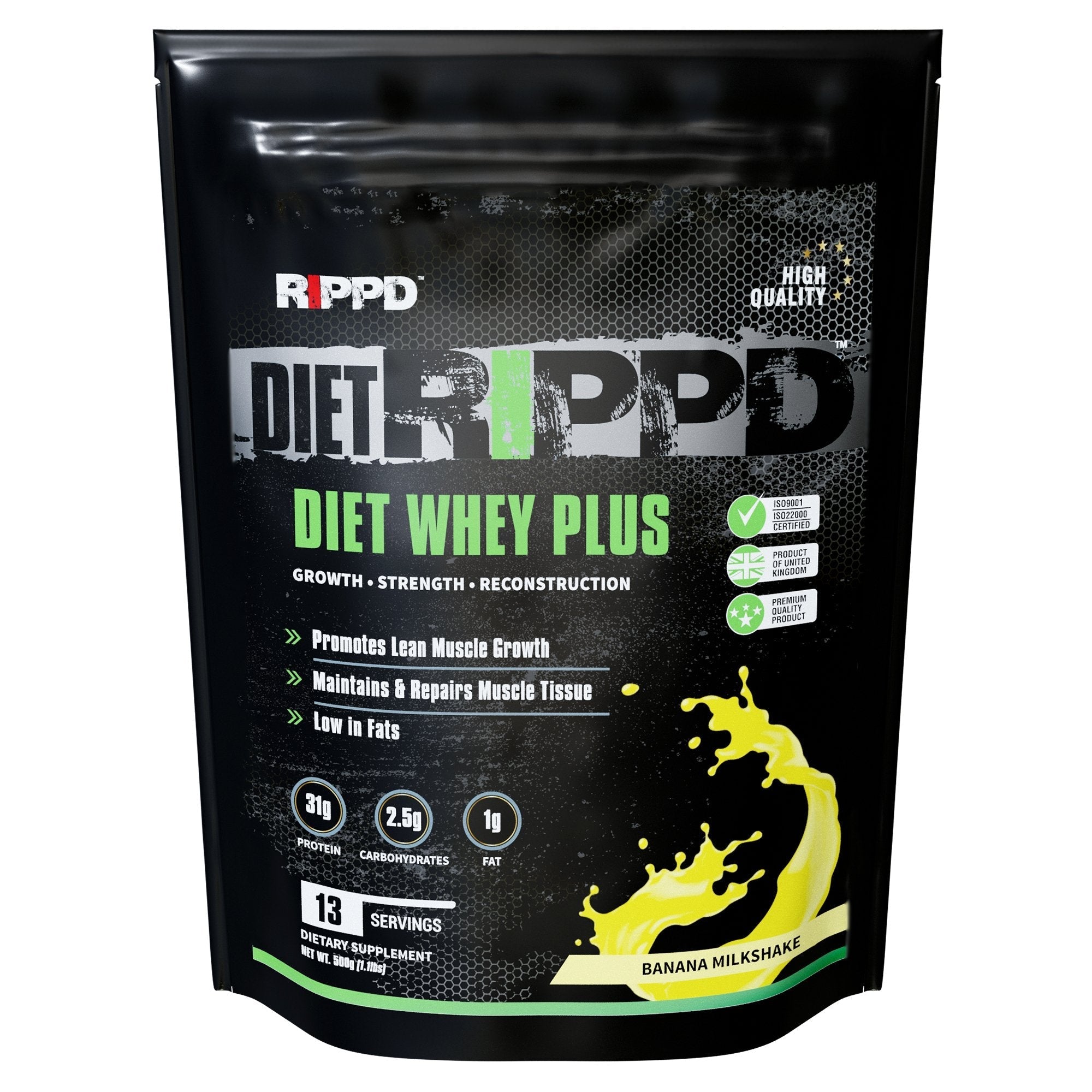 Buy RIPPD DIETRIPPD Diet Whey Plus 500g Powder | Elite Supplements